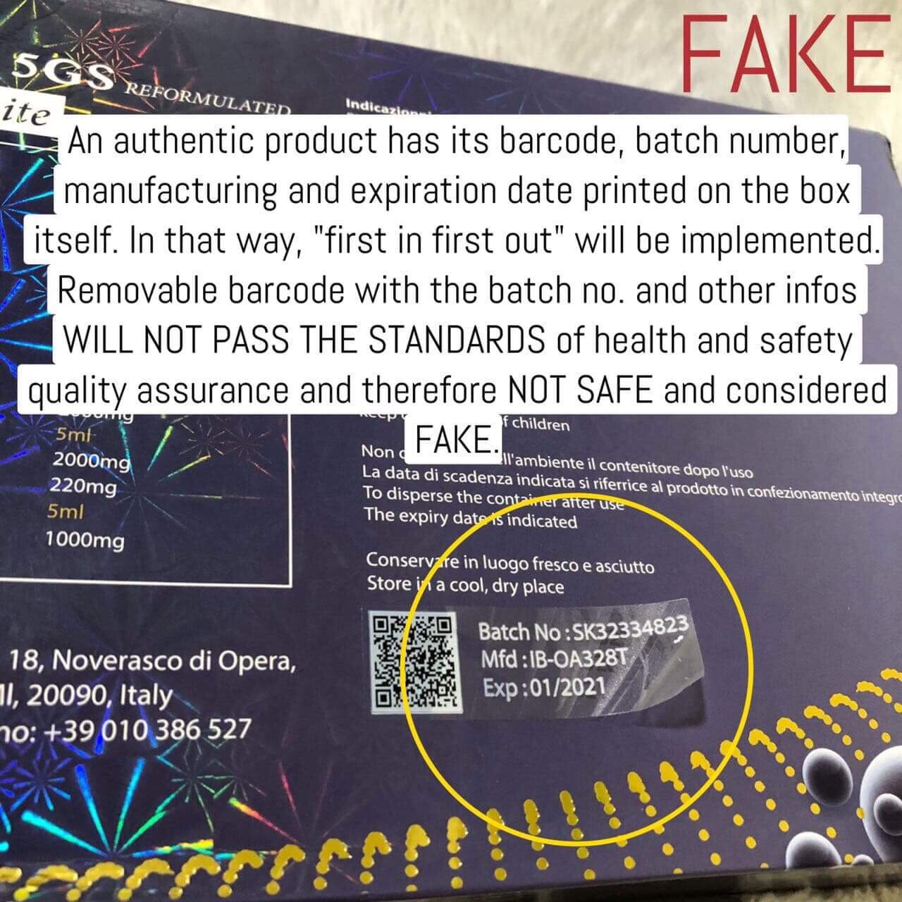 Fake Product Alert